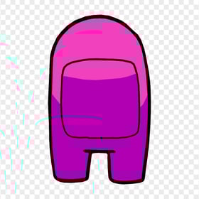 HD White Among Us Character Back View PNG | Citypng