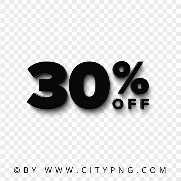30-thirty-percent-discount-yellow-gradient-logo-png-citypng