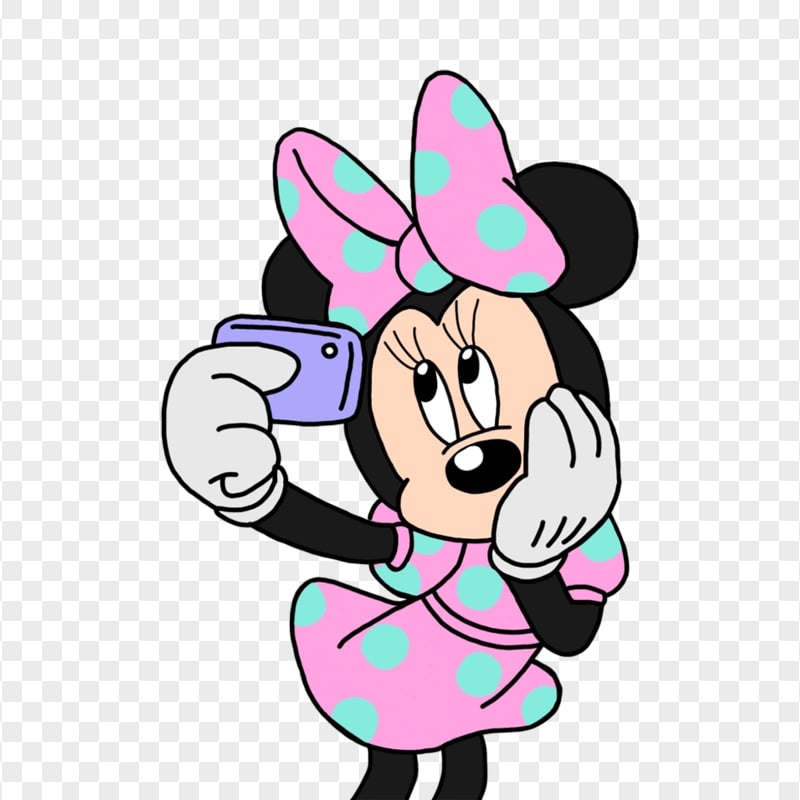 Minnie Mouse Selfie Camera Cartoon PNG Image | Citypng