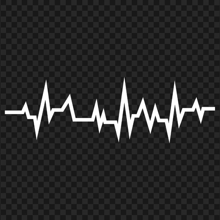 HD Red EKG Heart Rate Monitor Line Transparent PNG | Citypng