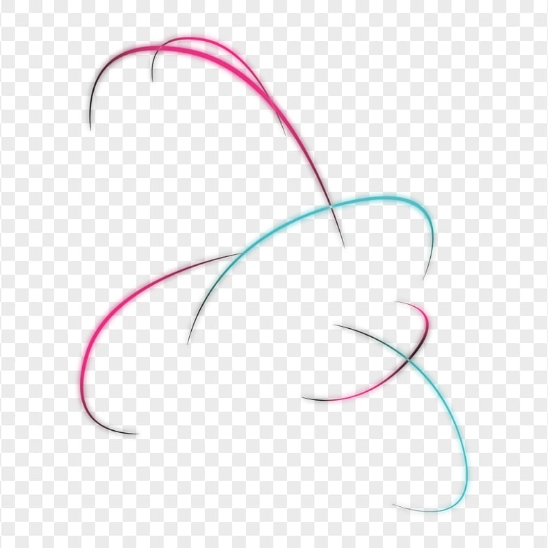 Pink & Blue Glowing Lines Effect | Citypng