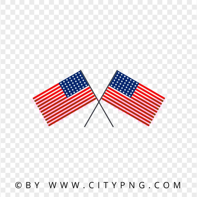 HD Two Crossed US American Flags Transparent PNG | Citypng HD Two Crossed US American Flags Transparent PNG | Citypng