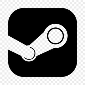 Steam Black Circle Icon PNG | Citypng