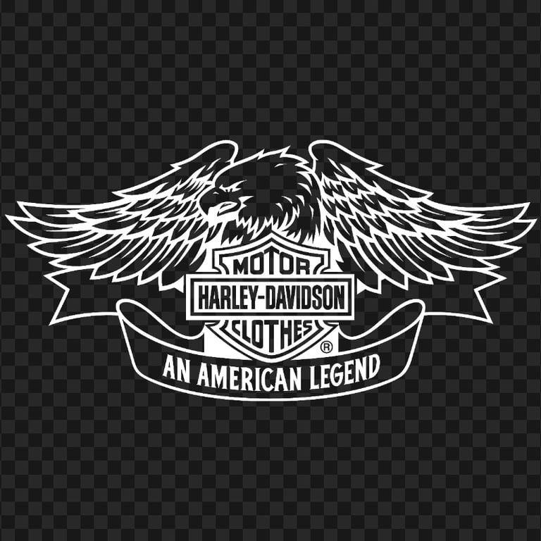 Harley Davidson An American Legend Black Outline Logo | Citypng