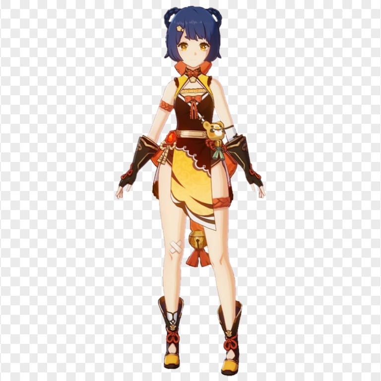 HD Xiangling Character Genshin Impact In Game PNG | Citypng