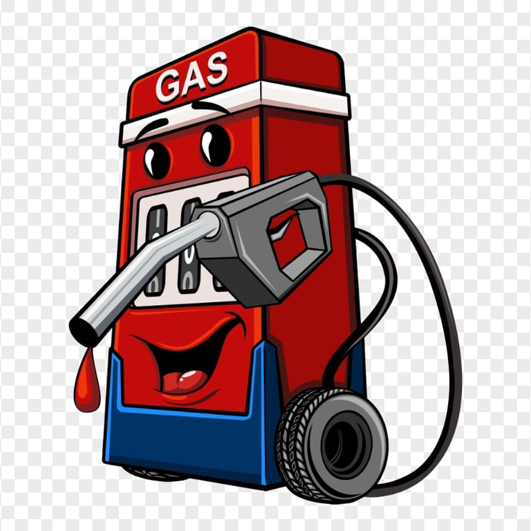 Cartoon Gas Gasoline Petrol Pump HD PNG | Citypng