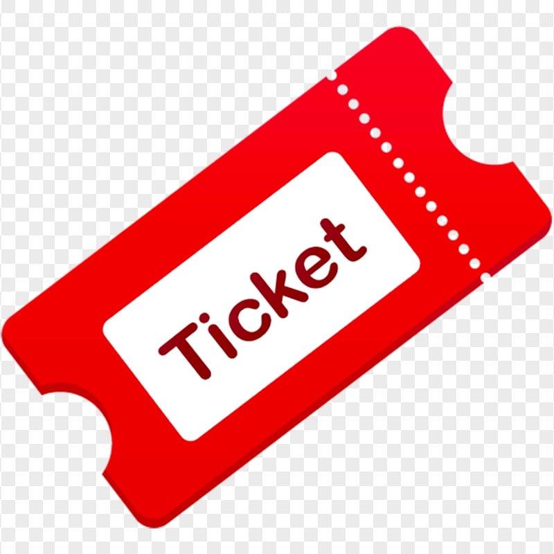 Red Ticket Vector Flat Logo Icon PNG | Citypng