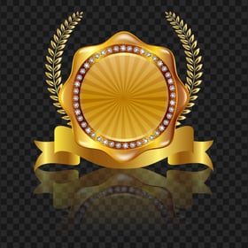 Golden Gold Shield Badge Illustration FREE PNG | Citypng