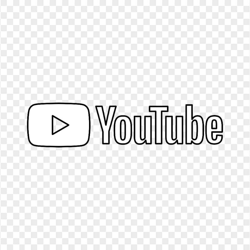White Youtube Logo Png Transparent Background