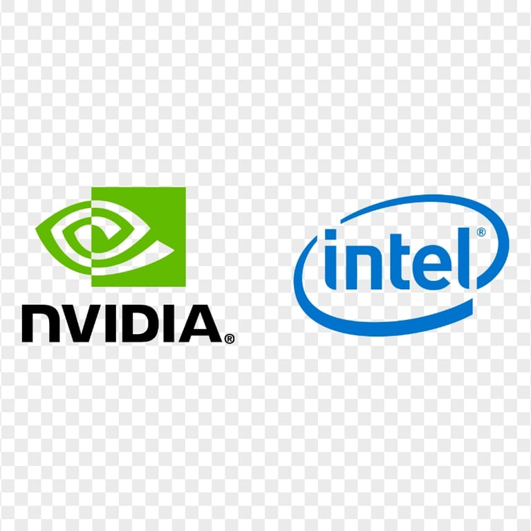 Nvidia Intel Logos PNG Image | Citypng