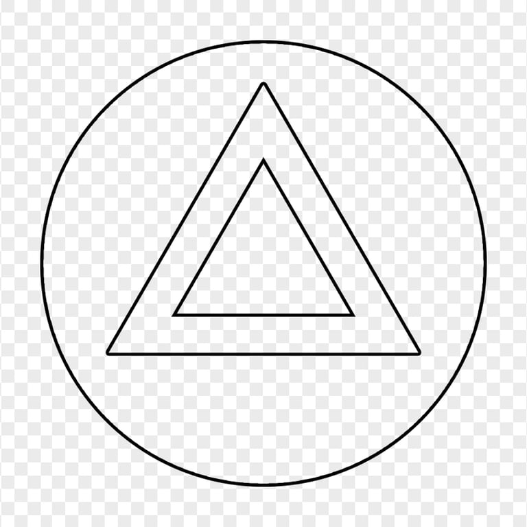 PS Controller Triangle Black Outline Button Icon PNG | Citypng