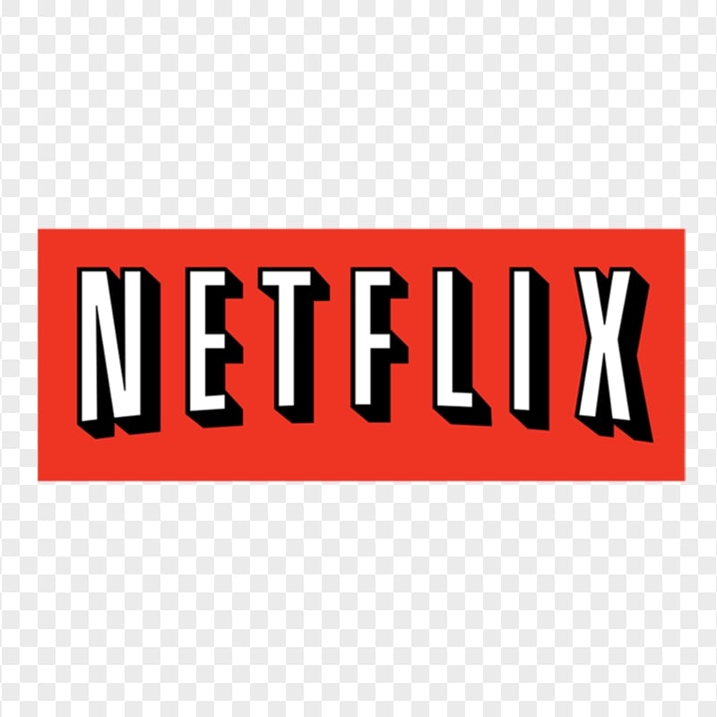 Red Rectangle Contains White Netflix Logo Text | Citypng
