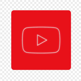 HD Aesthetic Youtube YT Red Neon Logo Symbol Sign Icon PNG | Citypng