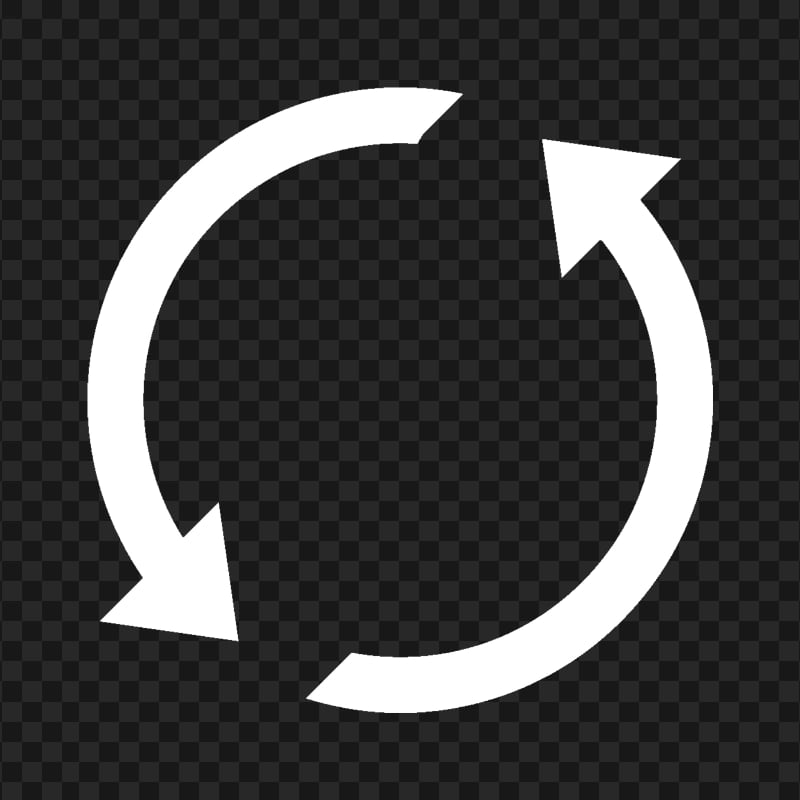 Download HD Circle Arrow White Icon PNG | Citypng