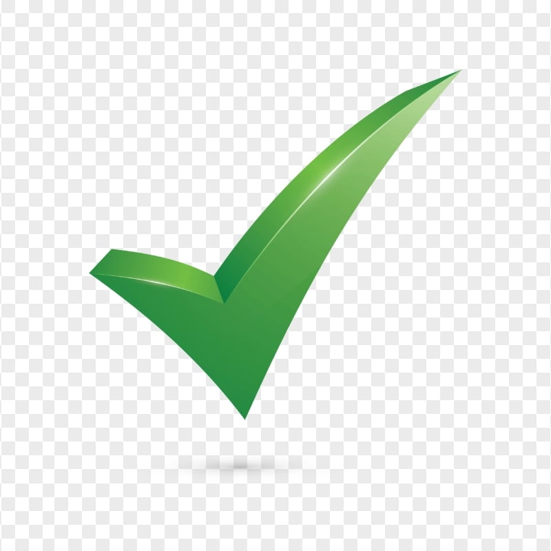 HD 3D Green Tick Mark Icon PNG | Citypng