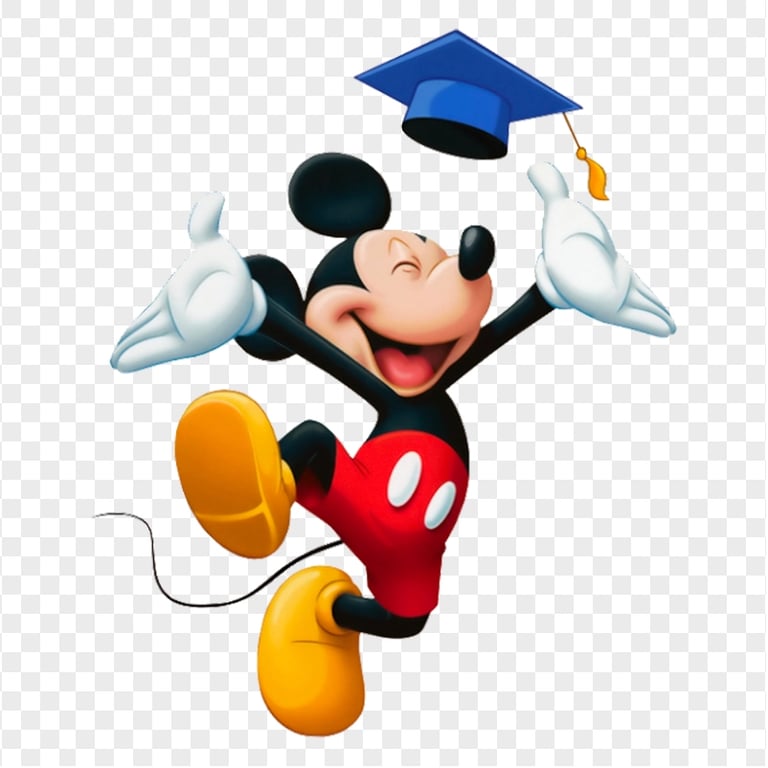 HD Mickey Mouse Graduation Transparent PNG | Citypng