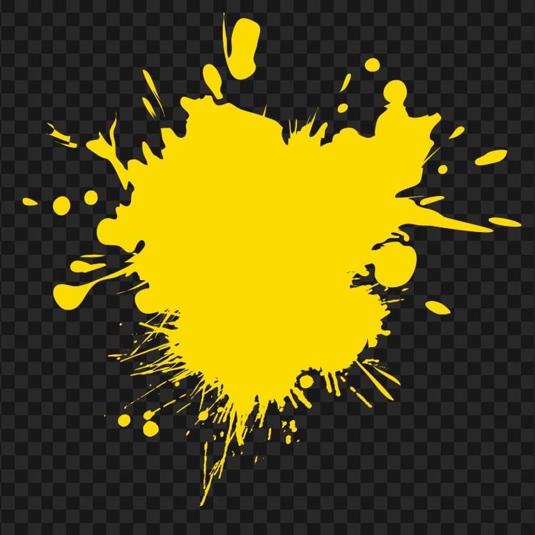 HD Yellow Liquid Paint Splash PNG | Citypng