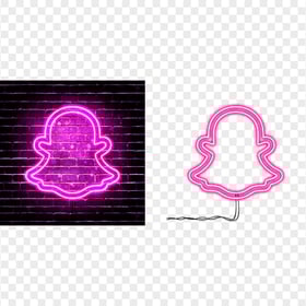 HD Snapchat Red Neon Glowing Logo PNG | Citypng