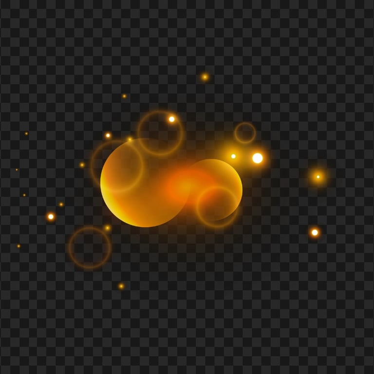 Golden Gold Bokeh Effect HD PNG | Citypng