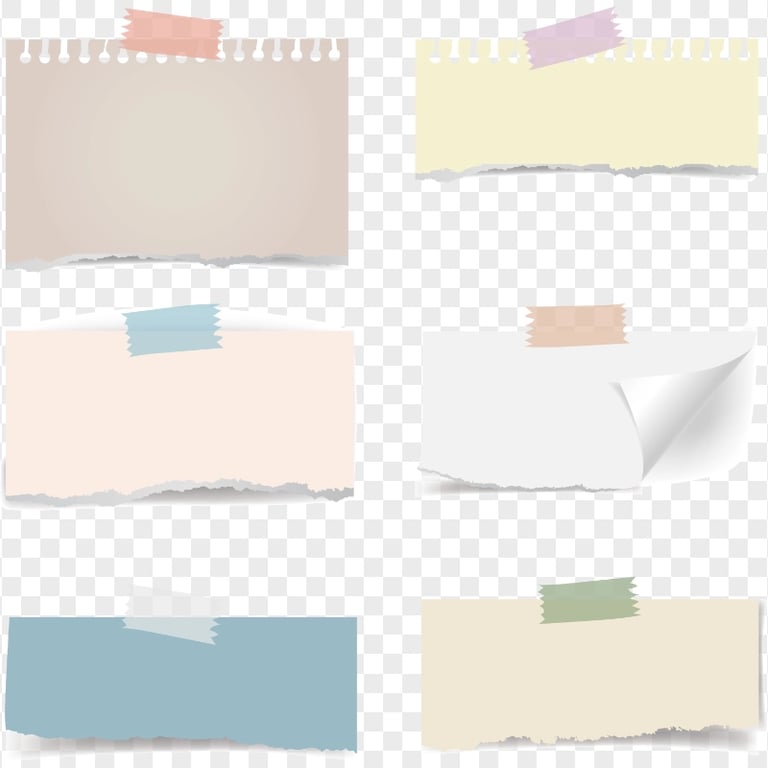 HD Set Of Paper Note Sticker Adhesive tape PNG | Citypng