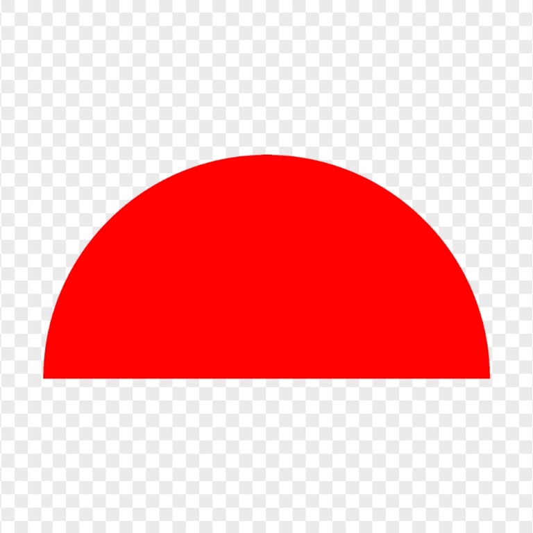 HD Red Half Semi Circle Transparent Background Citypng