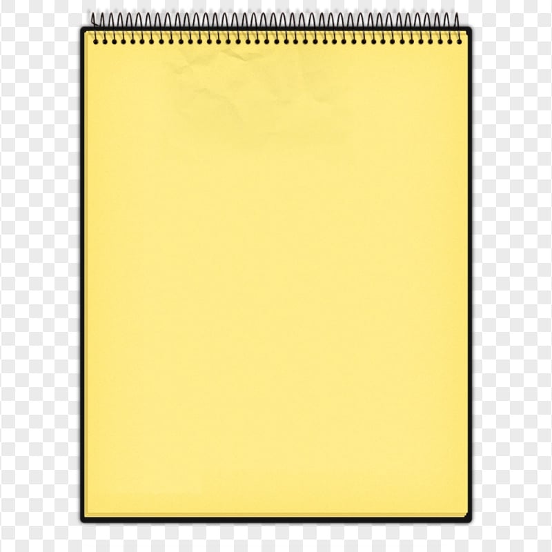HD Yellow Paper Notebook Spiral Transparent PNG | Citypng