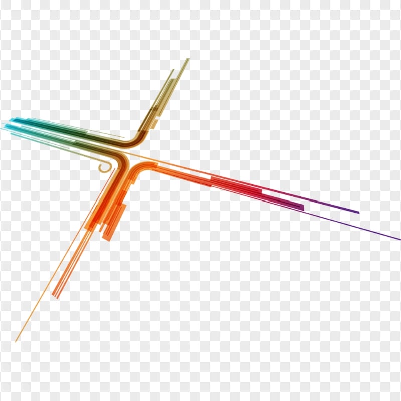 Colorful Lines Abstraction Transparent Background | Citypng
