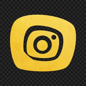 Luxury Round Golden Yellow Instagram Logo Icon | Citypng