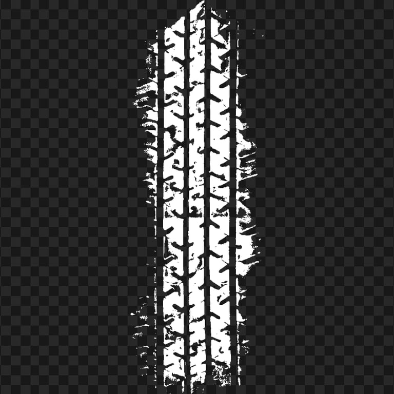 Tire Tracks Pattern White Effect HD PNG | Citypng