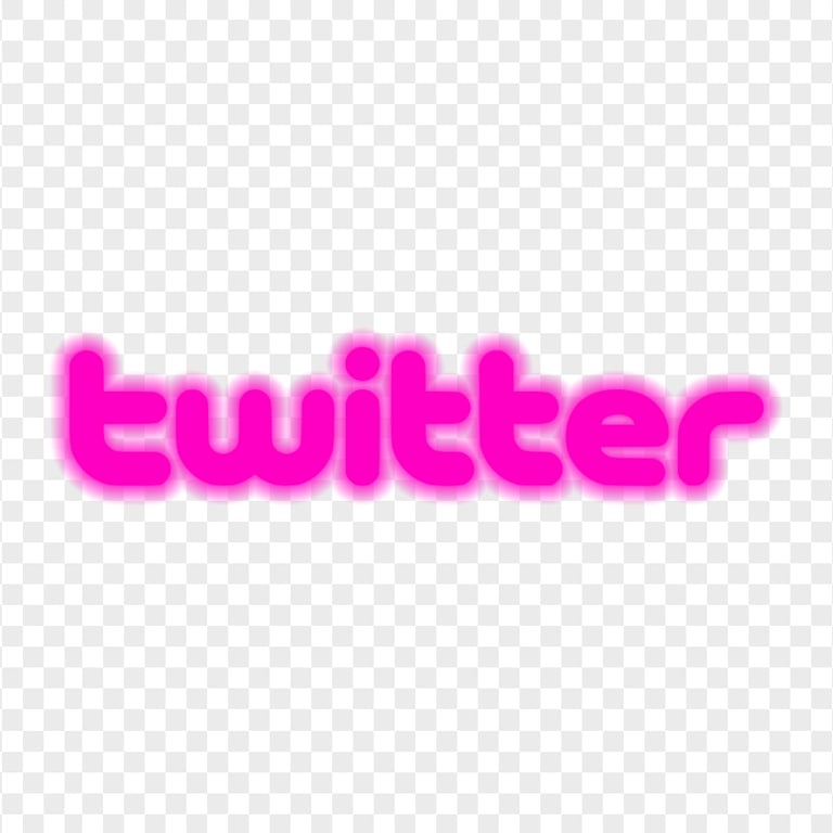 HD Twitter Pink Neon Logo PNG | Citypng