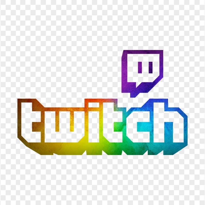 HD Rainbow Multicolor Twitch Logo PNG | Citypng
