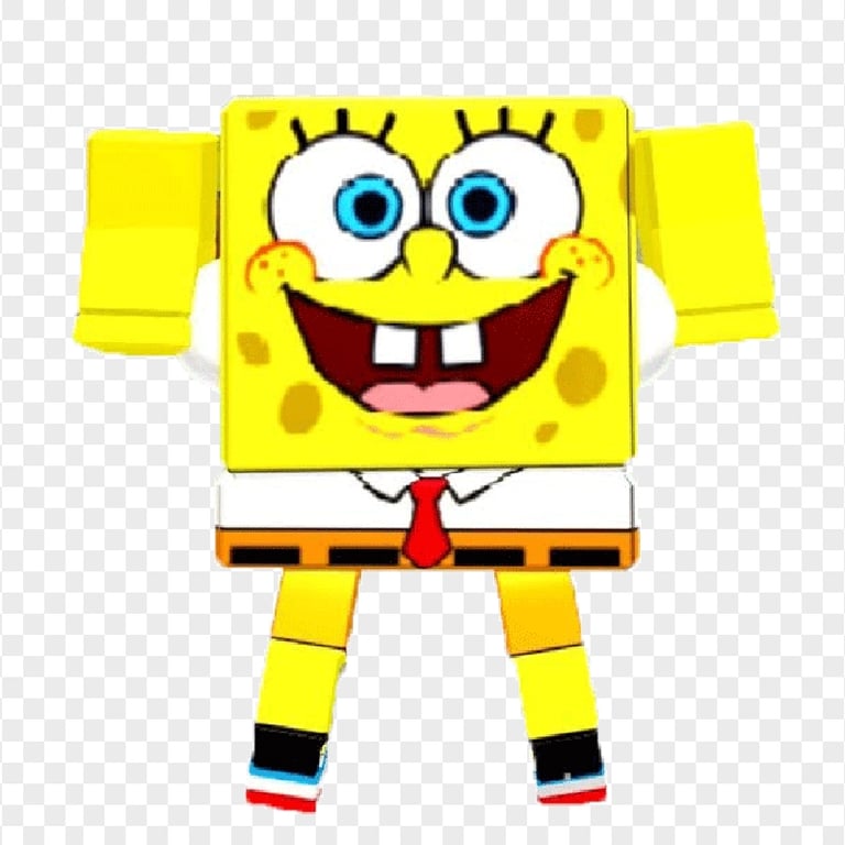 HD Spongebob Roblox Hands Up Charactrer Transparent PNG | Citypng