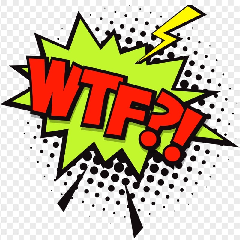 WTF Expression Comic Book Stickers Pop Art | Citypng