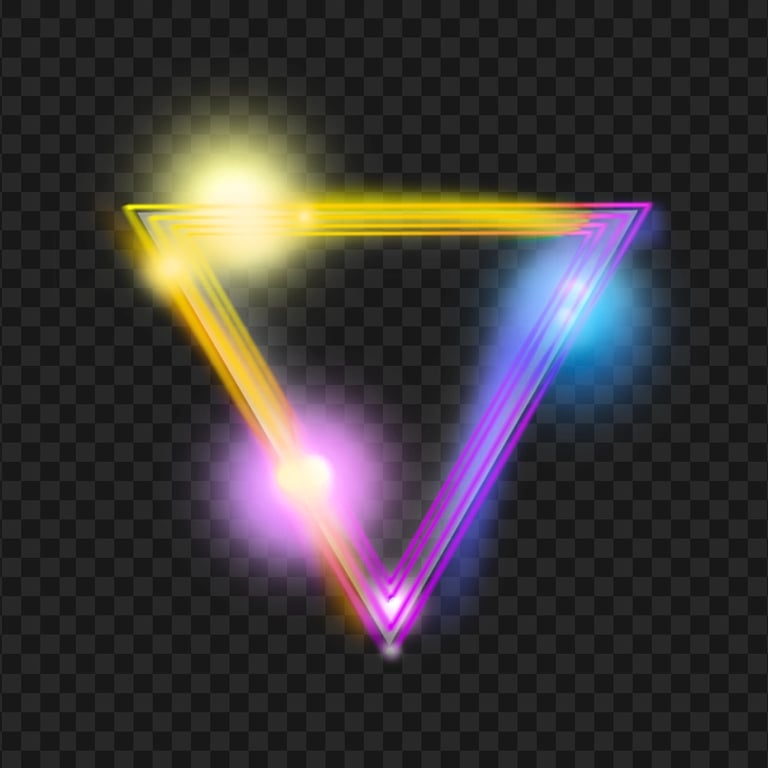 Glow Triangle Light Effect PNG | Citypng