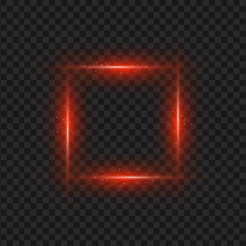 PNG Red Glowing Square Frame | Citypng