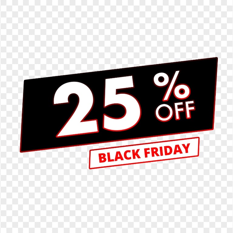 HD 25% Percent Off Sale Red Badge Discount PNG | Citypng