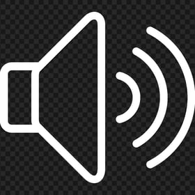 Sound Wave White Icon HD PNG | Citypng