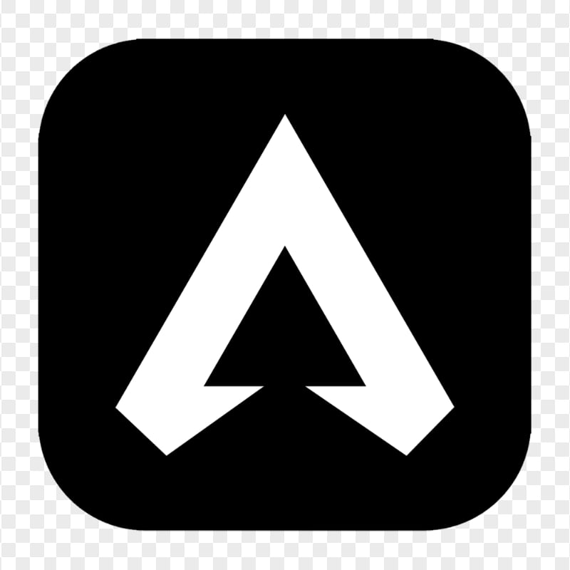 HD Square Black & White Apex Legends Logo Icon PNG | Citypng