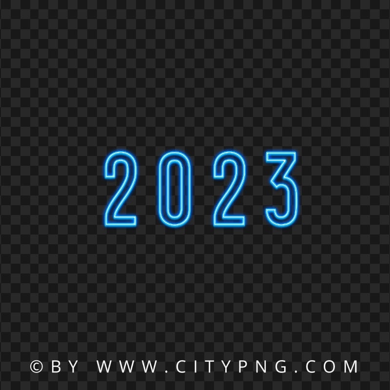 2023 Blue Neon Without Wires PNG Image | Citypng