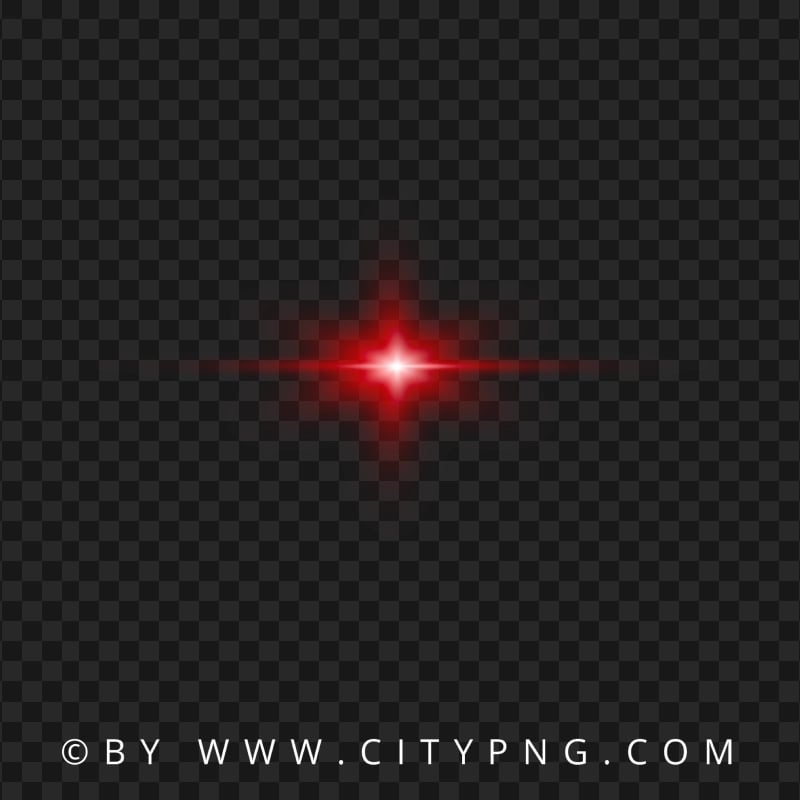 HD Red Star Light Lens Flare Effect Transparent PNG | Citypng