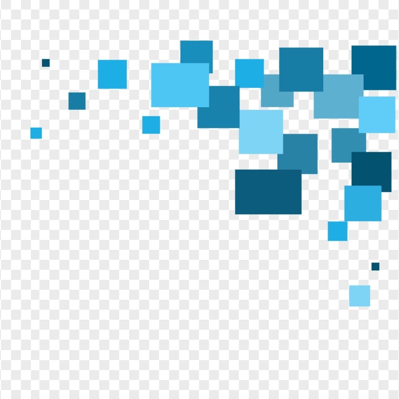HD Blue Square Shapes Abstract Transparent PNG | Citypng