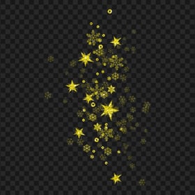 HD Yellow Shining Sparkling Stars PNG | Citypng