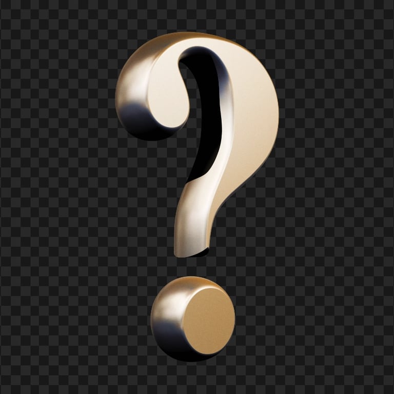 Gold 3D Question Symbol Icon PNG | Citypng