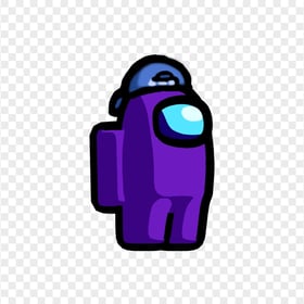 HD Purple Among Us Character Back View PNG | Citypng