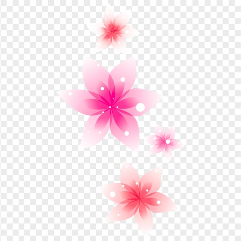Pink Vector Flowers HD PNG | Citypng