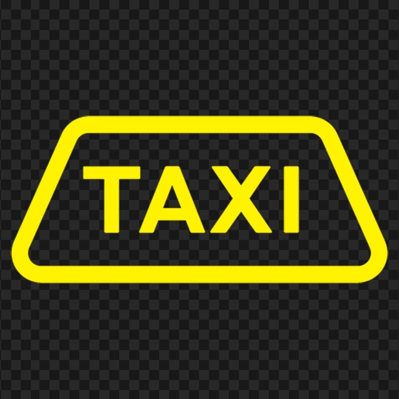 Taxi Yellow Logo Icon Sign PNG | Citypng