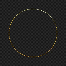 Circle Gold Dotted Border PNG Image | Citypng