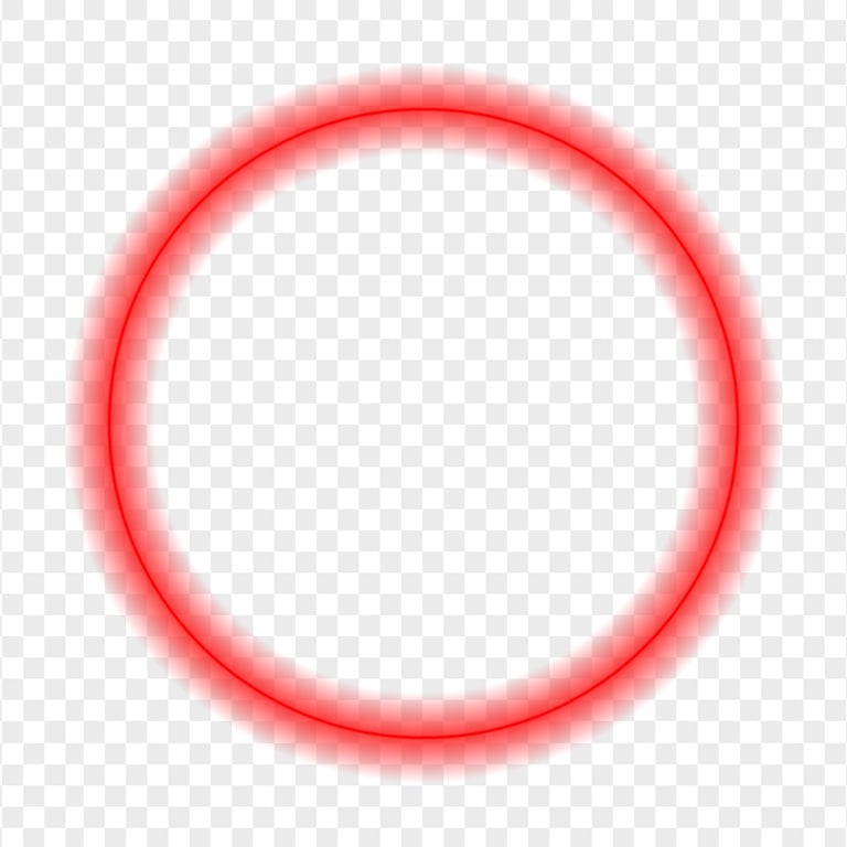 HD Red Neon Glowing Circle Transparent PNG | Citypng
