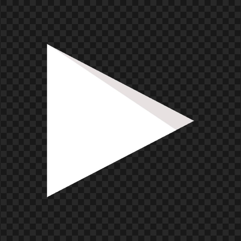 HD Youtube YT White Triangle Symbol Play Icon PNG | Citypng