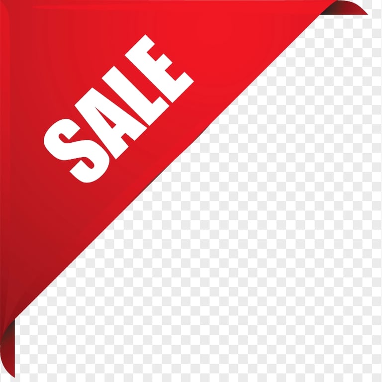 Download Red Sale Label Corner Illustration PNG | Citypng